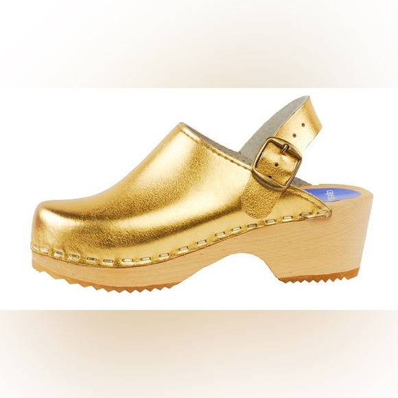 Cape Clogs | Shoes | Cape Clogs Gold Metallic Clog | Poshmark